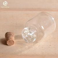 China 4ml small glass tube wishing bottle with cork for sale