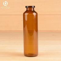 China 50ml brown color glass tube bottle with cork for sale
