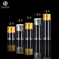 China 22mm diameter glass bottle wishes bottle drift bottle with aluminium cap for sale