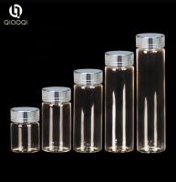 China 30mm diameter glass tube bottle wishes bottle with screw cap for sale