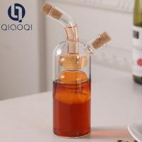 China Clear Glass for Table Decoration oil vinegar glass dispenser with stopper for sale