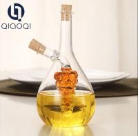 China 2 in 1 Borosilicate Glass Oil and Vinegar Bottle for sale