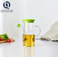 China 500ml High borosilicate heat resistant glass oil bottle Glass Oil Dispenser for sale
