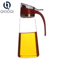 China wholesale custom Hand blown high borosilicate kitchen cooking glass oil vinegar bottle for sale