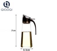 China wholesale custom Hand blown high borosilicate kitchen cooking glass oil vinegar bottle for sale