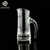 China 64ml handmade glass Decanter with handle China Gold Manufacturer for sale