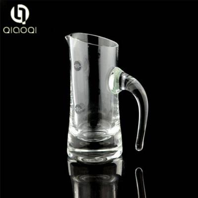 China 64ml handmade glass Decanter with handle China Gold Manufacturer for sale