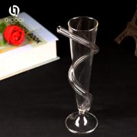 China Unique Design glass wine cup with custom LOGO for sale