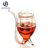China Fashionable Design Cute Promotion beautiful single wall glass tea cup for sale