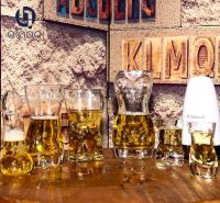 China Creative body cup Personality transparent glass beer mug for sale