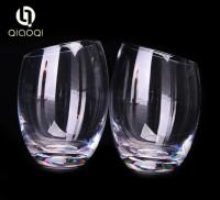 China Bevel connection transparent glass juice cup Multi functional glass cup for sale