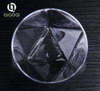 China Triangle bottom transparent whisky cup 300m lmanufacturer for sale