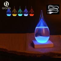 China water drop clear glass barometer bottle Storm glass for sale