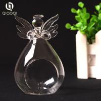 China Unique handmade home decoration glass candleholder angel shape wholesale for sale