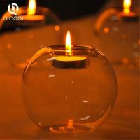 China Wedding decoration romantic clear glass candle holder Supreme Quality Special Discount for sale