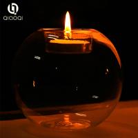 China Wedding decoration romantic clear glass candle holder Supreme Quality Special Discount for sale