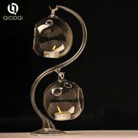 China European style romantic glass candle holder manufacturer for sale
