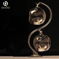 China European style romantic glass candle holder manufacturer for sale