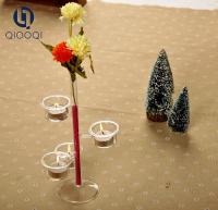 China New Arrival lamp blown glass candle holder for sale