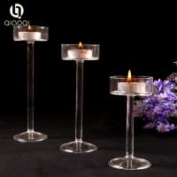 China The Most Popular Top Sell silver crackle glass candle holder for sale