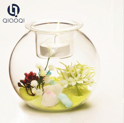 China Competitive price 2018 New Arrival glass candle holder for candle making for sale