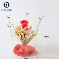 China Hot Sale Promotion China High Strength large glass candle holder crafts for sale