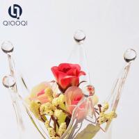 China Hot Sale Promotion China High Strength large glass candle holder crafts for sale
