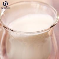 China Customized 250ml Handmade Double wall milk glass cup with handle wholesale for sale