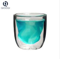 China Hot selling double walled borosilicate glass cup 230ml at competitive price for sale