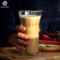 China New Product Handmade Borosilicate Glass Double Wall Glass Tea Cup for sale