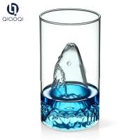 China Shark shape Handmade double wall Glass drinking mug Cup for sale