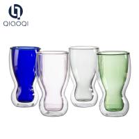 China Factory direct wholesale double wall glass cup 180ml for sale