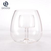 China Creative glass decanter double wall glass cup manufacturer for sale