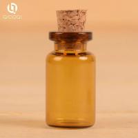 China Clear and brown Glass Test Tube Bottle Slim long and cylinder shape for sale