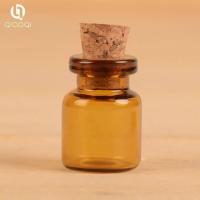 China Clear and brown Glass Test Tube Bottle Slim long and cylinder shape for sale
