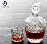 China Hot Sell Cheap Price round star glass decanter set 1200ml for sale