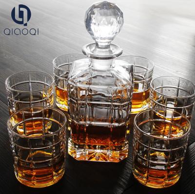 China Unique Most Popular wine decanter and glass set for sale