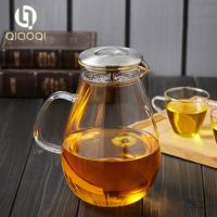 China Hiqh Quality Borosilicate Glass Cold water pots Water Jug With Lid for sale