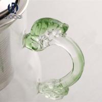 China Hot Sale Custom Design High Quality Glass Teapot with Colorful Dragon Handle for sale
