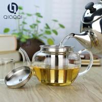 China 500ml Borosilicate Glass Teapot With Infuser tableware for sale