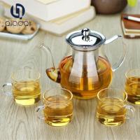 China 650ml Handmade High Quality Borosilicate Glass Teapot to Cooking Tea for sale