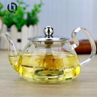 China Convenient teapot with mental filter Well design High quality tea container and glass teapot for sale