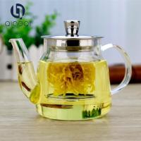 China Convenient teapot with mental filter Well design High quality tea container and glass teapot for sale