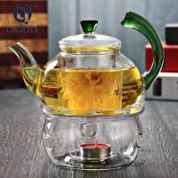 China LFGB China Gold Supplier handmade borosilicate glass teapot for sale