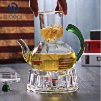 China LFGB China Gold Supplier handmade borosilicate glass teapot for sale