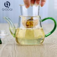 China Table Decoration Nice Looking various volume glass teapot for sale
