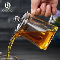 China China Manufacture Cheap Price clear glass tea pot  with stainless steel infuser with custom LOGO for sale