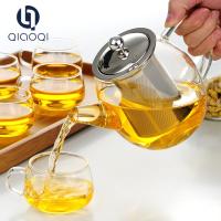 China Eco Friendly 1200ml large glass tea pot for sale for sale
