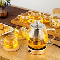 China Eco Friendly 1200ml large glass tea pot for sale for sale