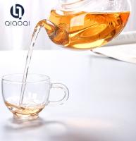 China China Manufacture 400ml Heat Resisting Glass Teapot with Candle Warmer for sale